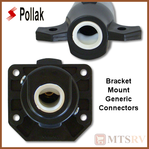 Pollak Plug Set - 7-Way Vehicle Plug & 7-Way Trailer Plug - Generic Mount