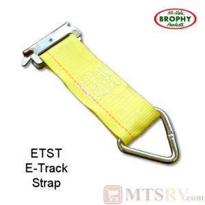 CR Brophy - Model ETST - SINGLE - 2.5K 6" Long Yellow Tie-Down Strap ...